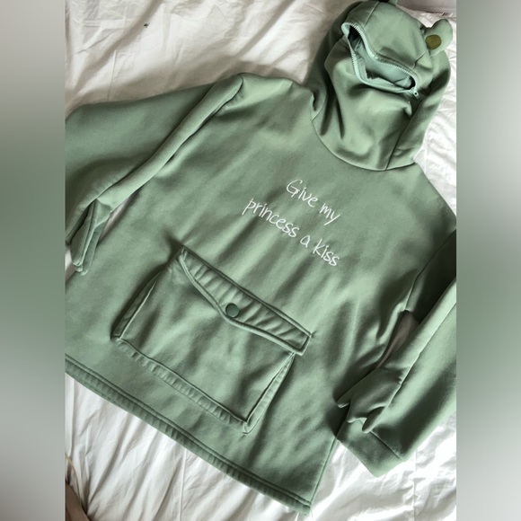 Tops | Silly Frog Hoodie | Poshmark